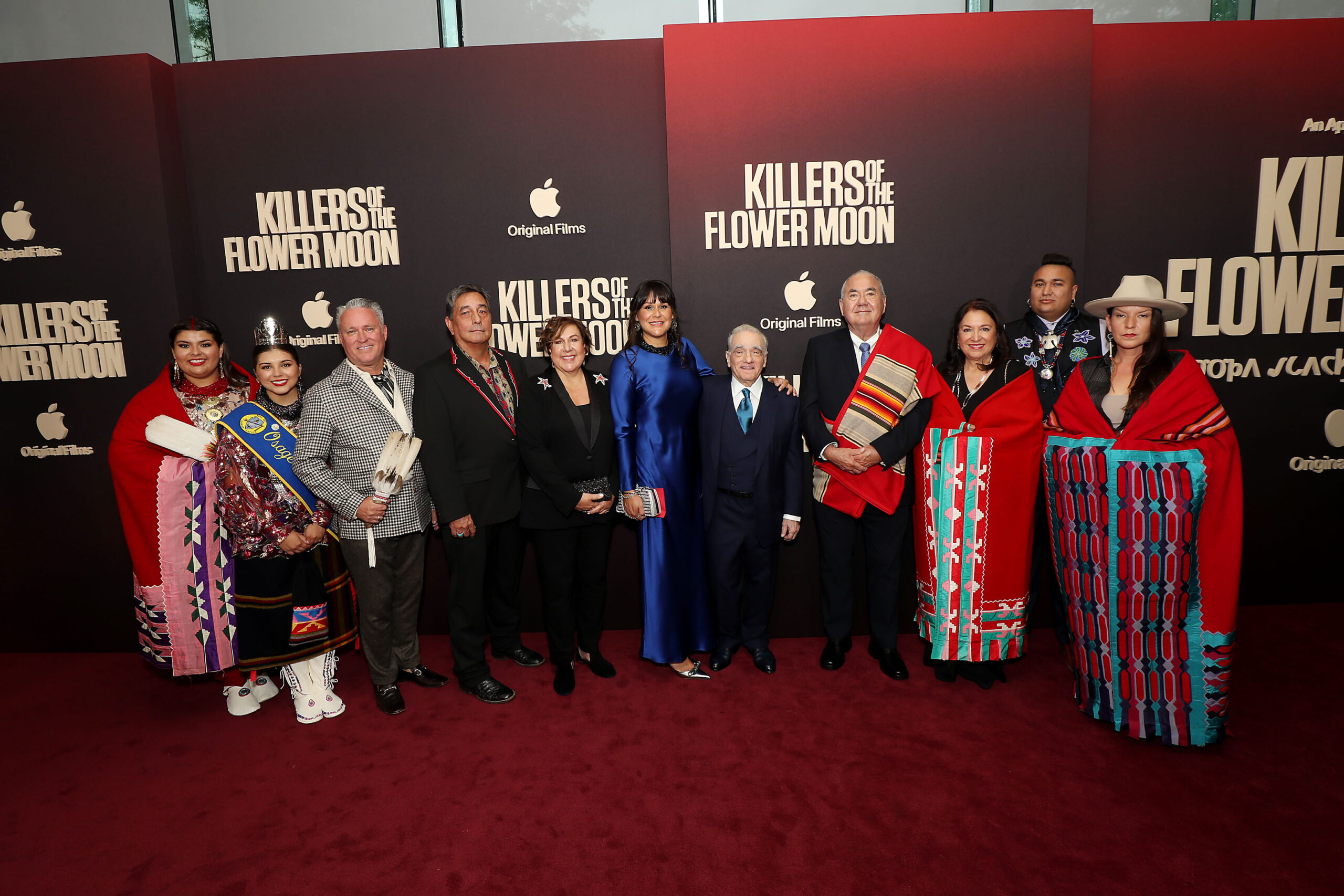 Scott George & the Osage Singers performing live at the 96th Academy ...